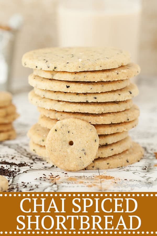 Chai Shortbread Cookies - Little Sugar Snaps