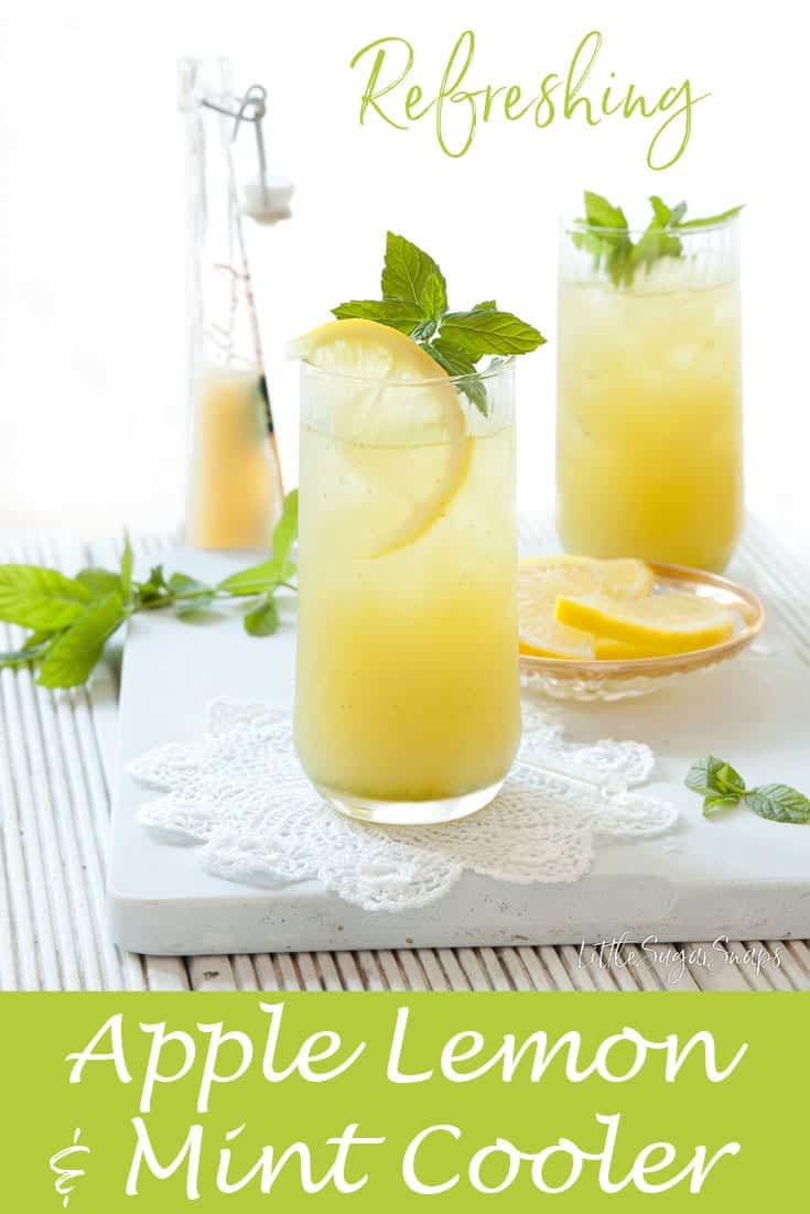 Apple Lemon Mint Fruit Cooler - Little Sugar Snaps