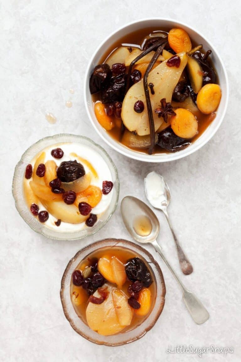 Winter Spiced Fruit Compote - Little Sugar Snaps