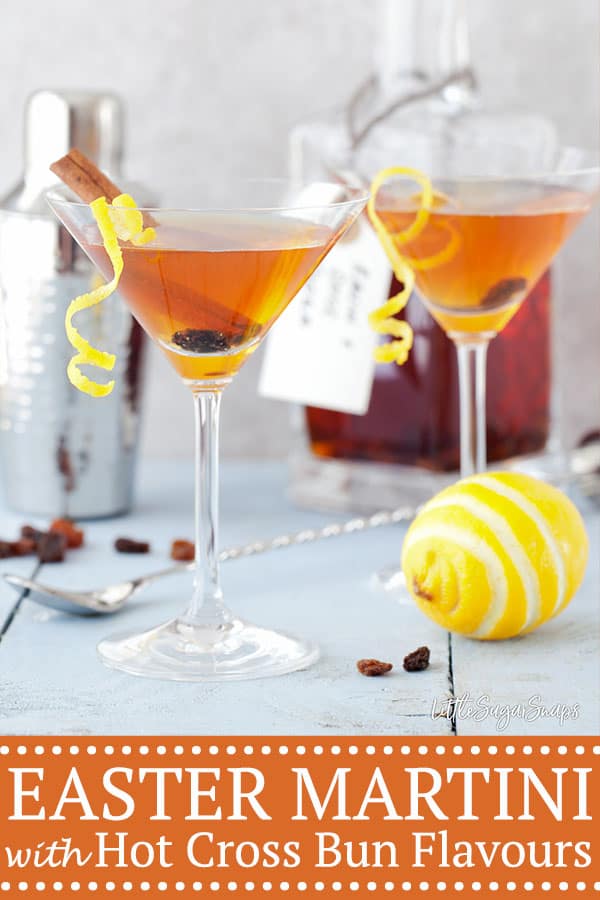 Easter Martini with Hot Cross Bun Flavours - Little Sugar Snaps