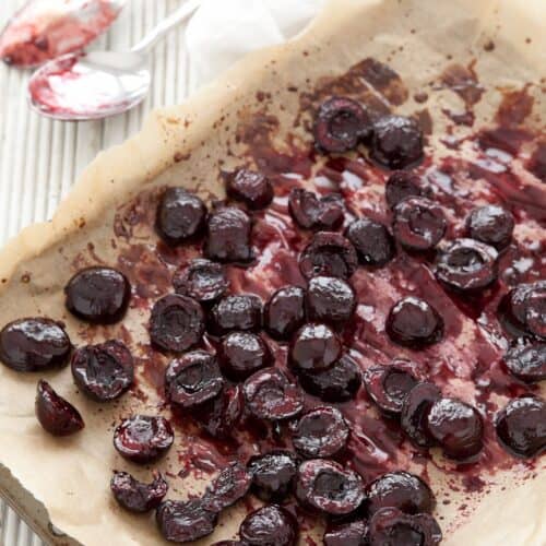 Roasted Cherries with Balsamic - Little Sugar Snaps