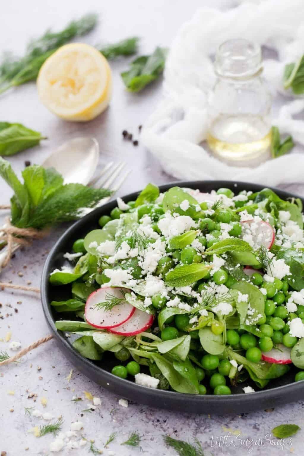 Mint Pea Salad - Little Sugar Snaps