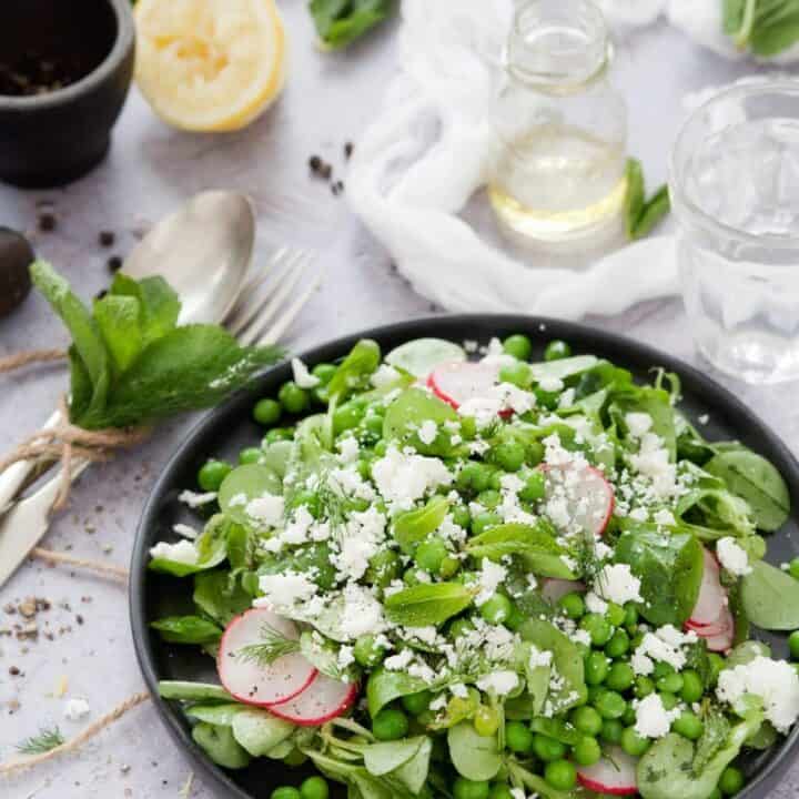 Mint Pea Salad - Little Sugar Snaps