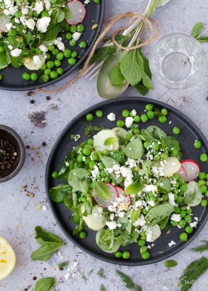 Mint Pea Salad - Little Sugar Snaps