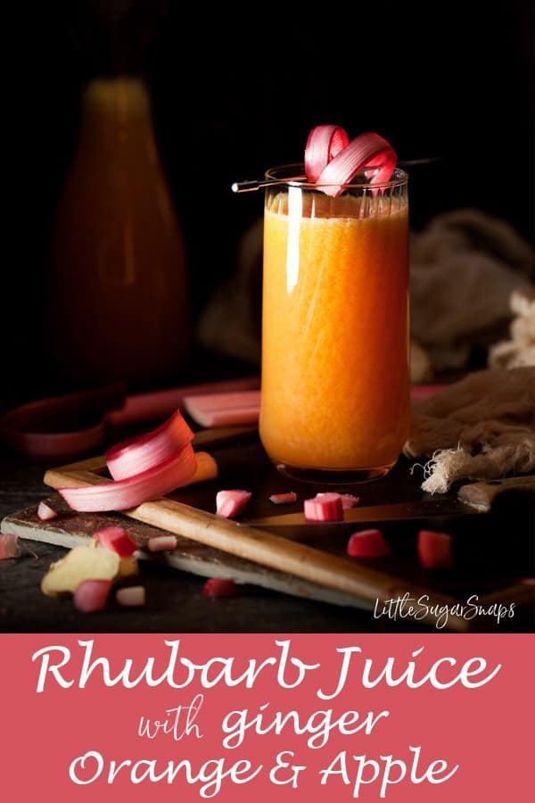 Rhubarb Juice with Ginger, Orange & Apple - Little Sugar Snaps