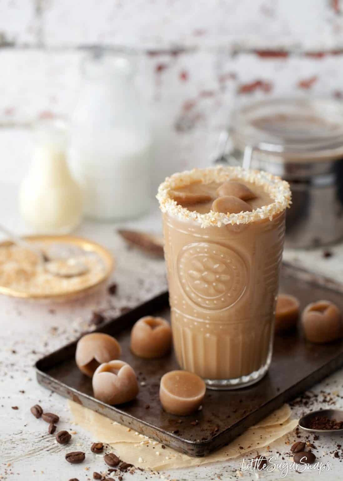 Sweet Iced Coffee with Coconut Milk - Little Sugar Snaps