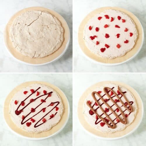 Chocolate Raspberry Dacquoise Cake - Little Sugar Snaps