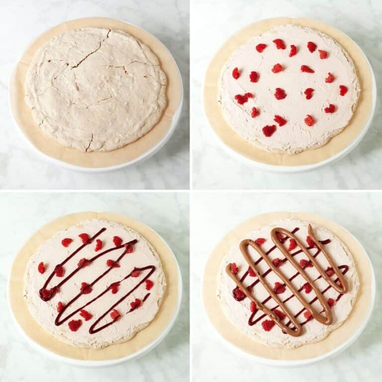 Chocolate Raspberry Dacquoise Cake - Little Sugar Snaps