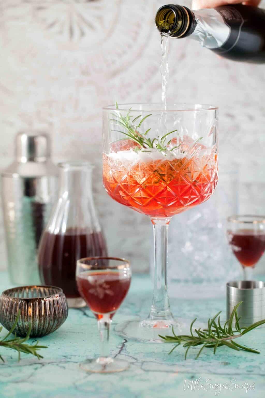 Winter Aperol Spritz Recipe with Sloe Gin - Little Sugar Snaps