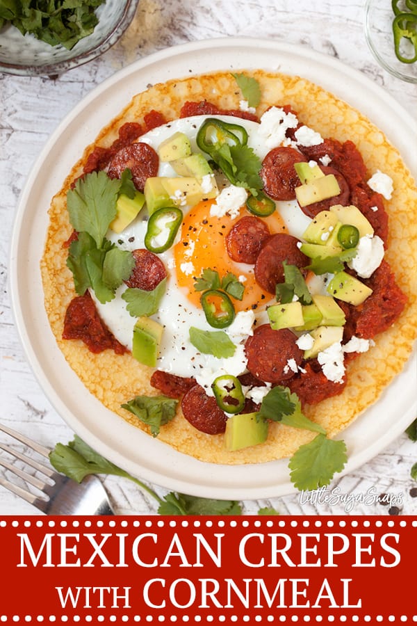 Huevos Rancheros Cornmeal Crêpes - Little Sugar Snaps