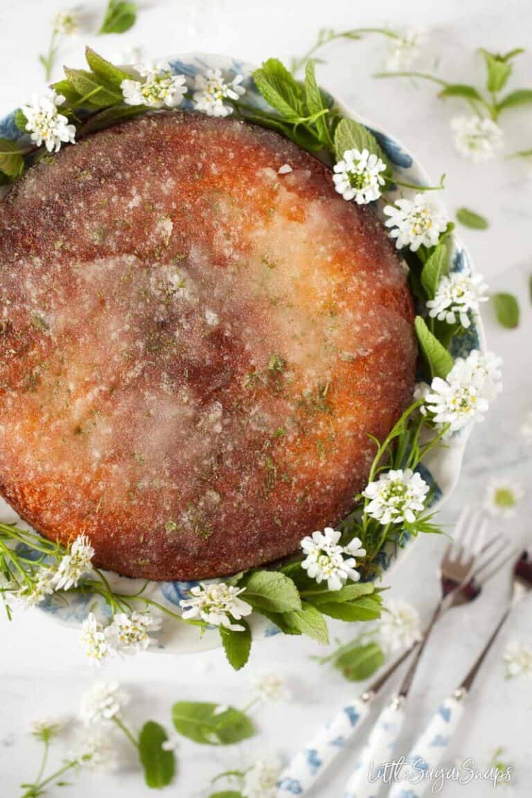 Semolina Cake with Orange & Mint Drizzle - Little Sugar Snaps