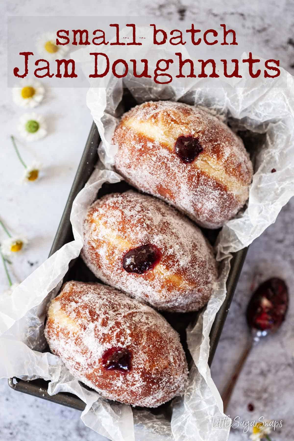Sugared Jam Doughnuts - Little Sugar Snaps