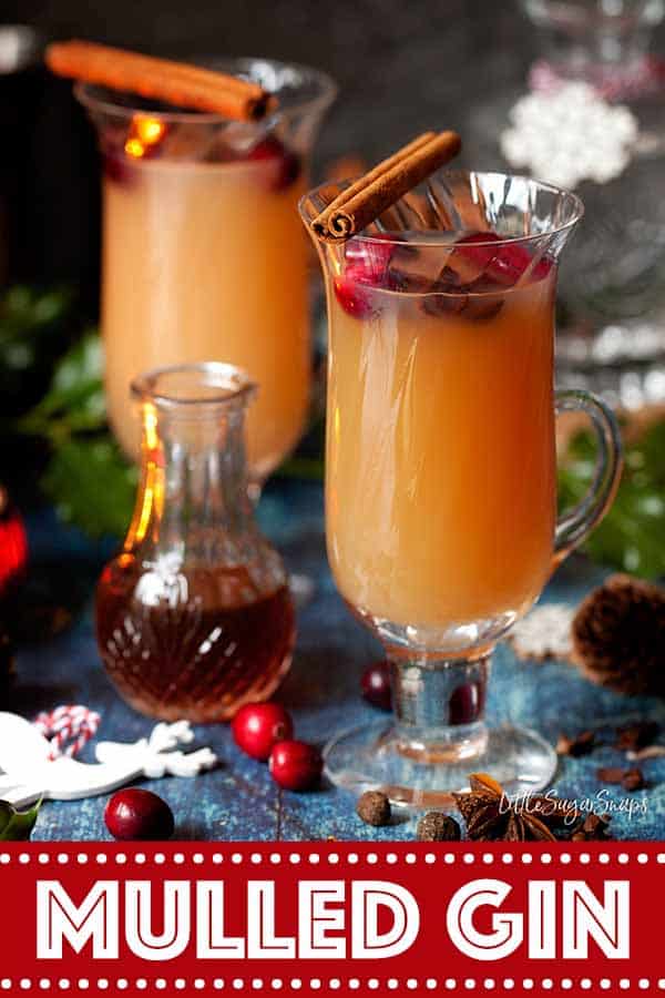 Christmas Mulled Gin & Tonic with Apple - Little Sugar Snaps