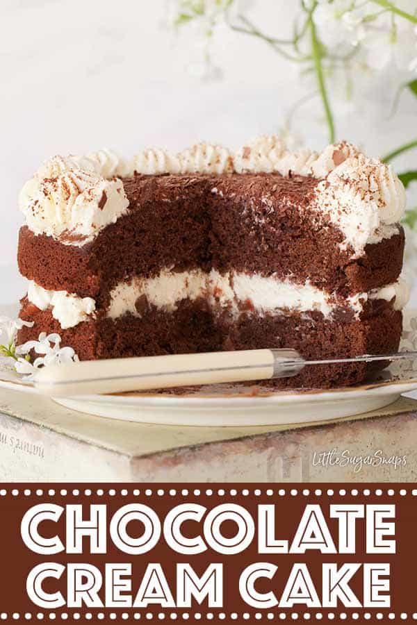Chocolate Cream Cake - A Quick & Easy Recipe - Little Sugar Snaps