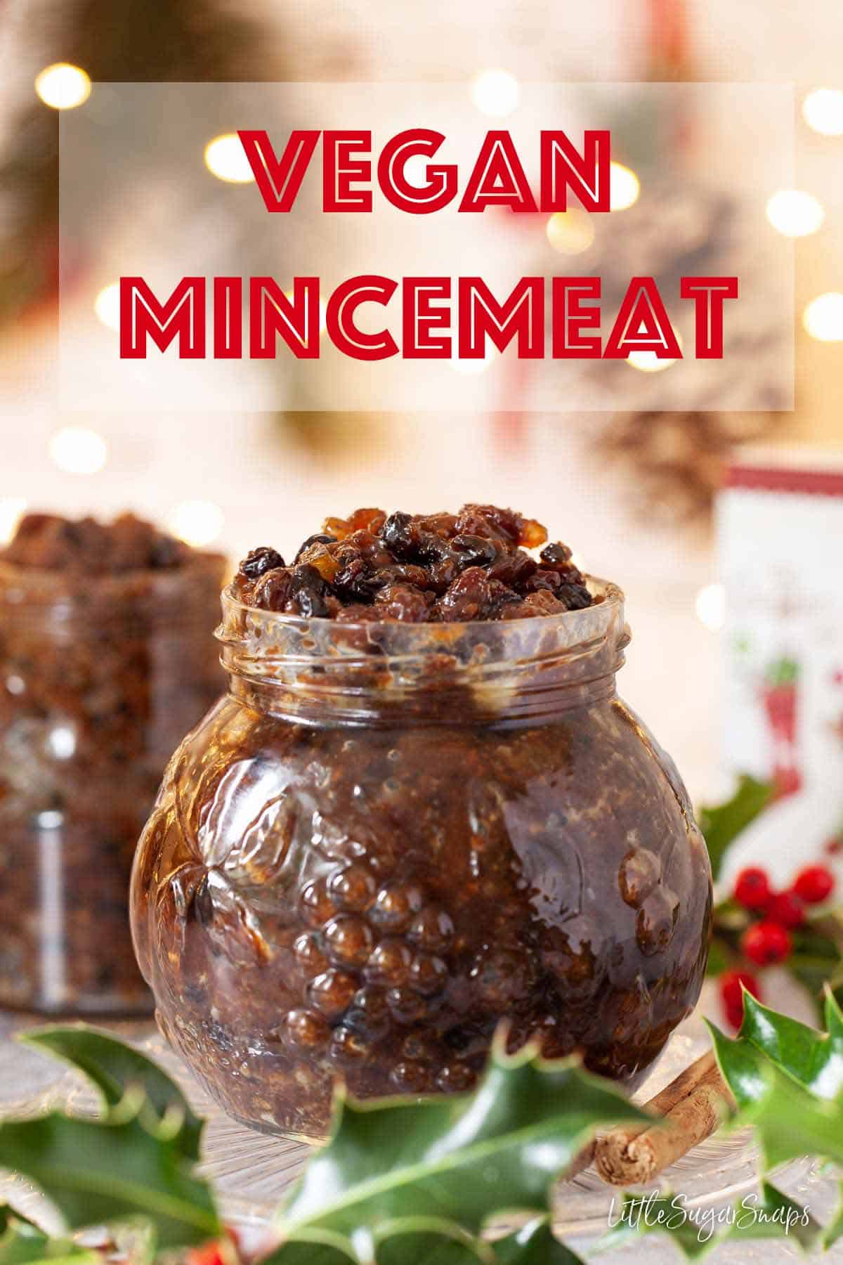 Vegan Mincemeat - A Homemade Mincemeat with Cherries - Little Sugar Snaps