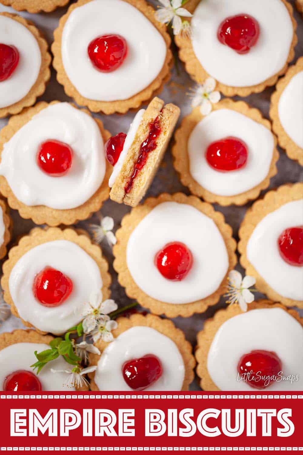 Empire Biscuits (German Biscuits) - Little Sugar Snaps