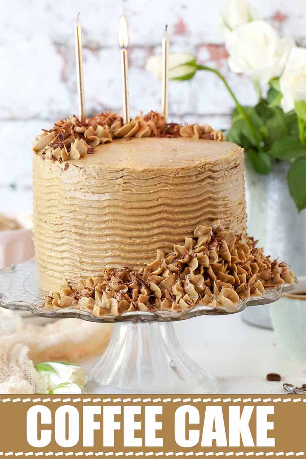 Coffee Flavoured Cake (Three Layers) - Little Sugar Snaps