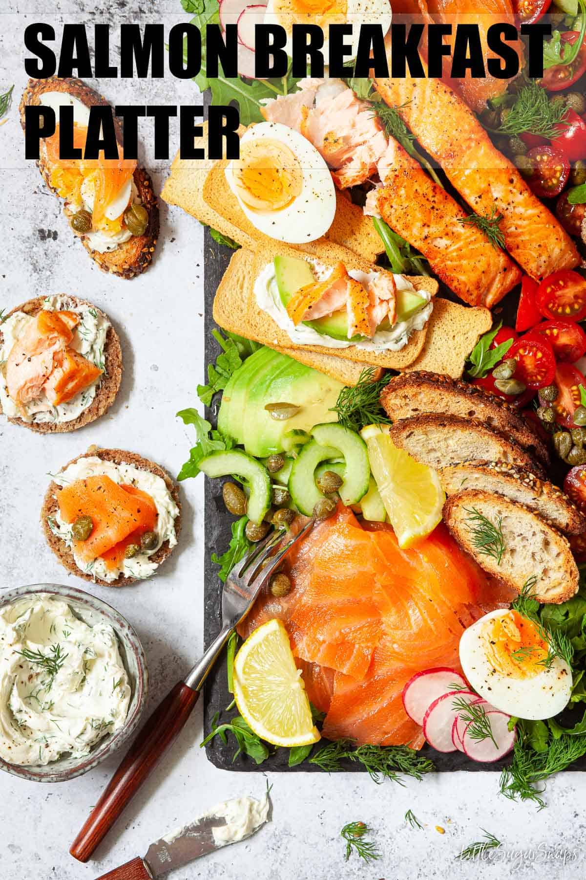 Salmon Breakfast Platter - Little Sugar Snaps