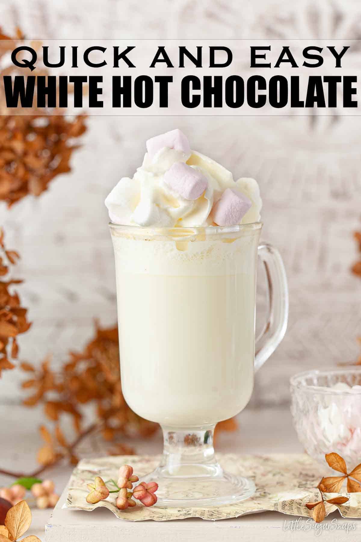 White Chocolate Hot Chocolate - Little Sugar Snaps