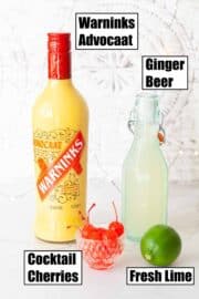 Warninks Advocaat Snowball Cocktail with Ginger Beer - Little Sugar Snaps