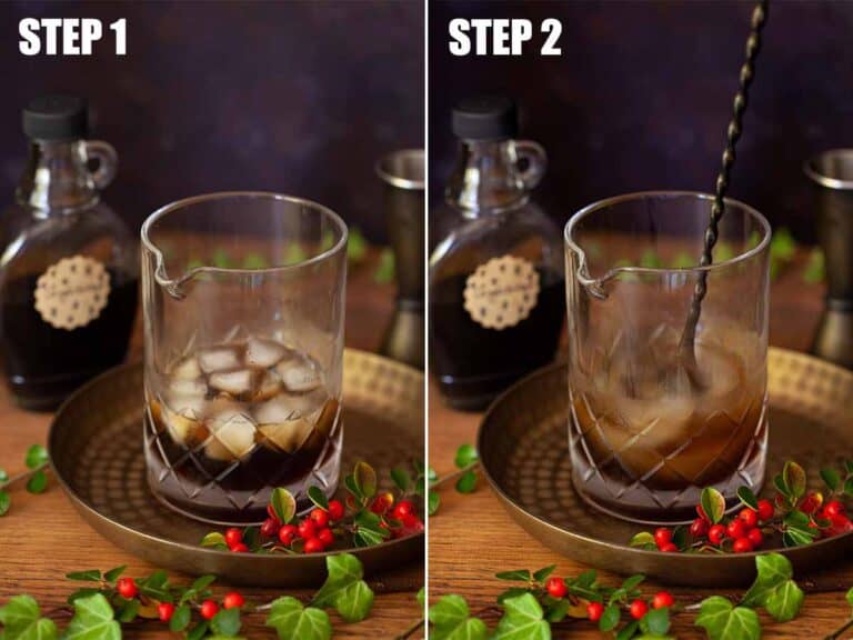 Black Russian Gingerbread Cocktail - a Kahlúa Cocktail - Little Sugar Snaps