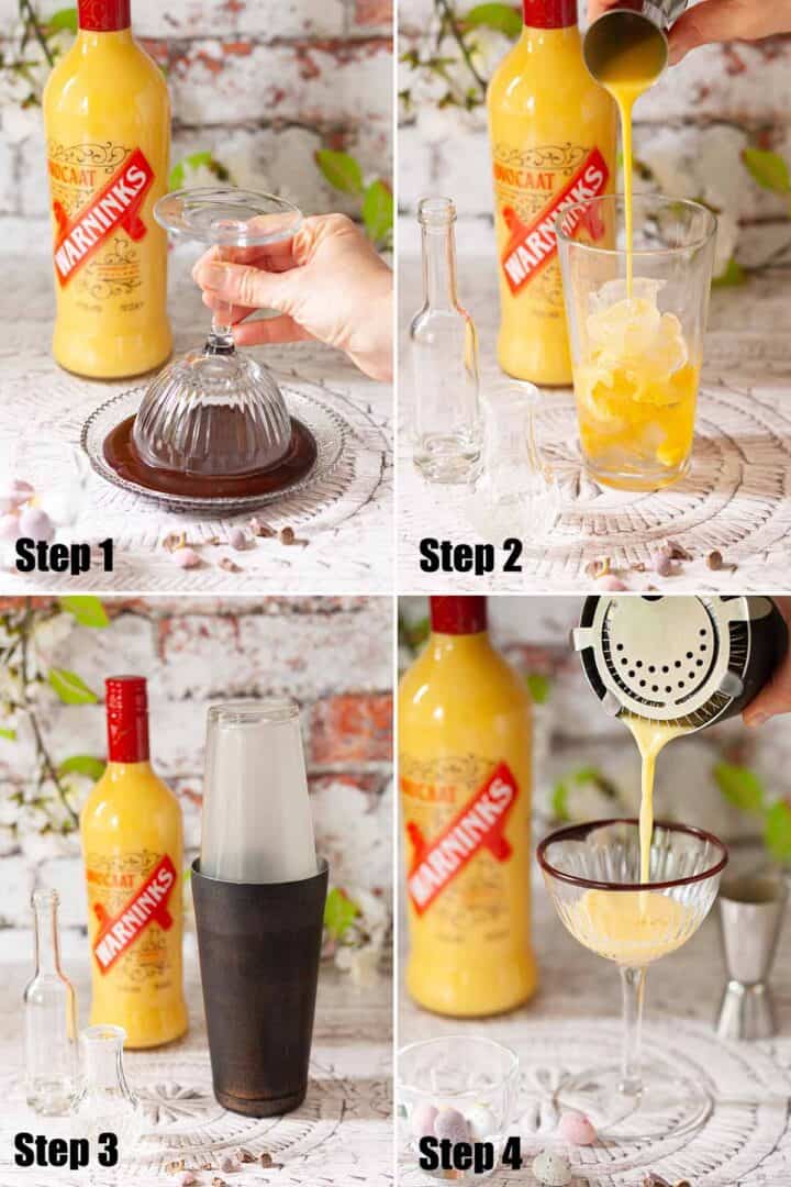 Warninks Advocaat Easter Cocktail - Little Sugar Snaps