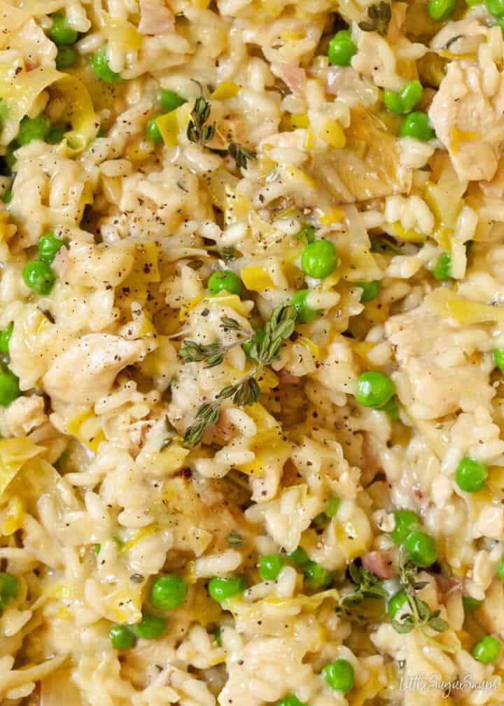 Chicken and Leek Risotto - Little Sugar Snaps
