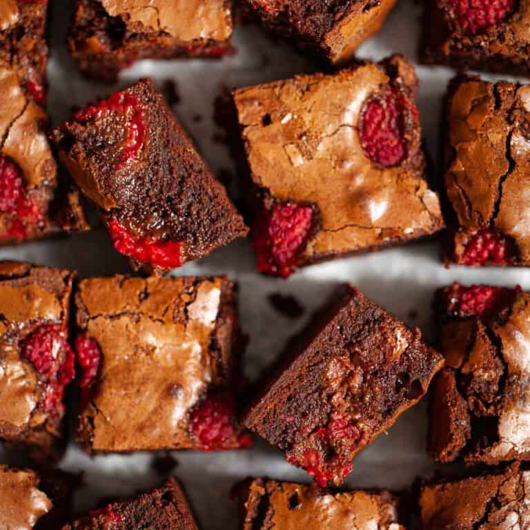 Raspberry Brownies - Little Sugar Snaps