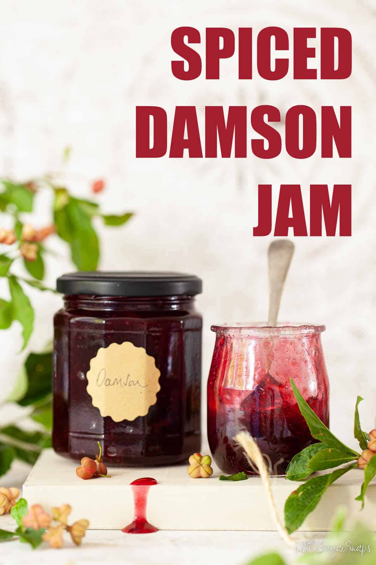 Damson Jam with Sweet Spices - Little Sugar Snaps