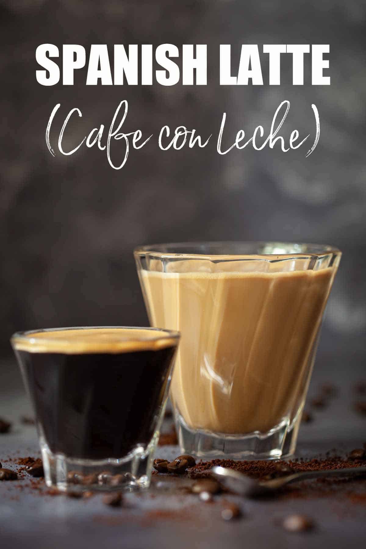 Spanish Latte (Café con Leche) - Little Sugar Snaps