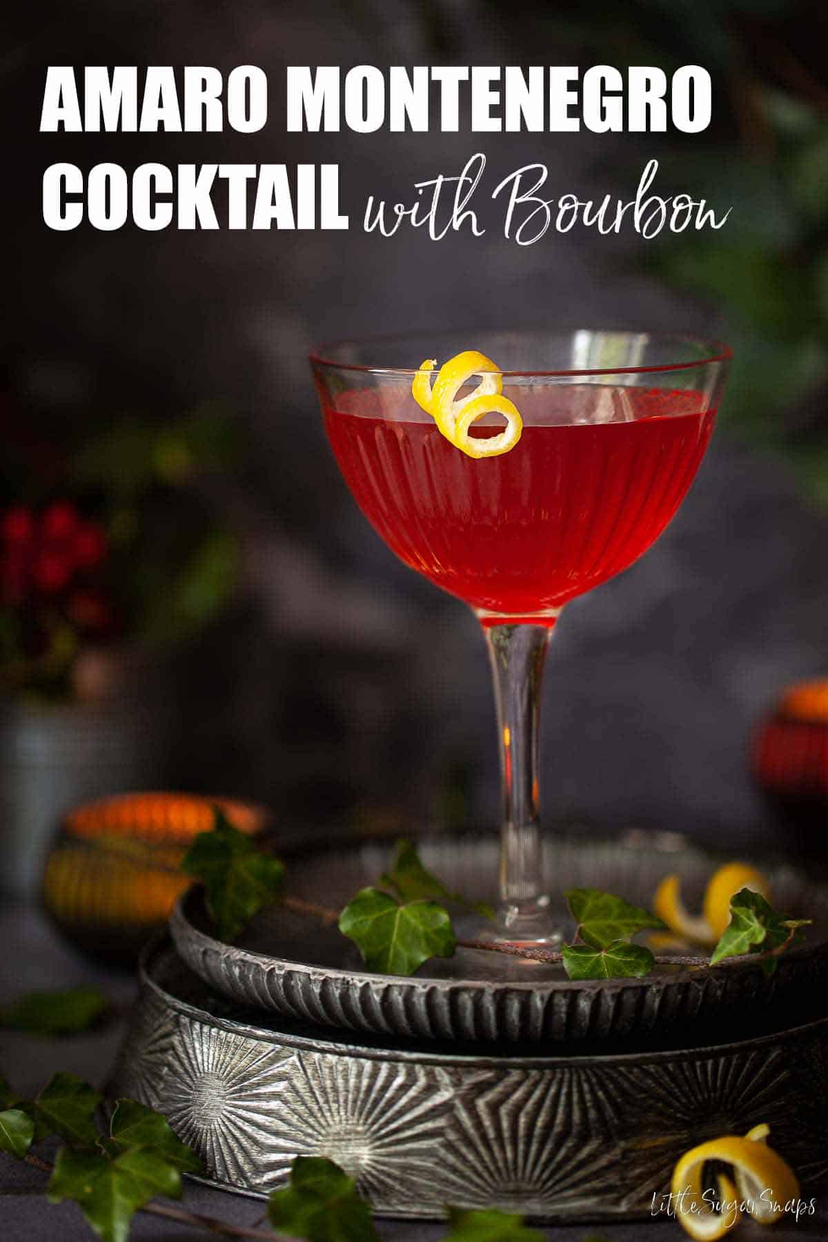 Amaro Montenegro Cocktail - Little Sugar Snaps