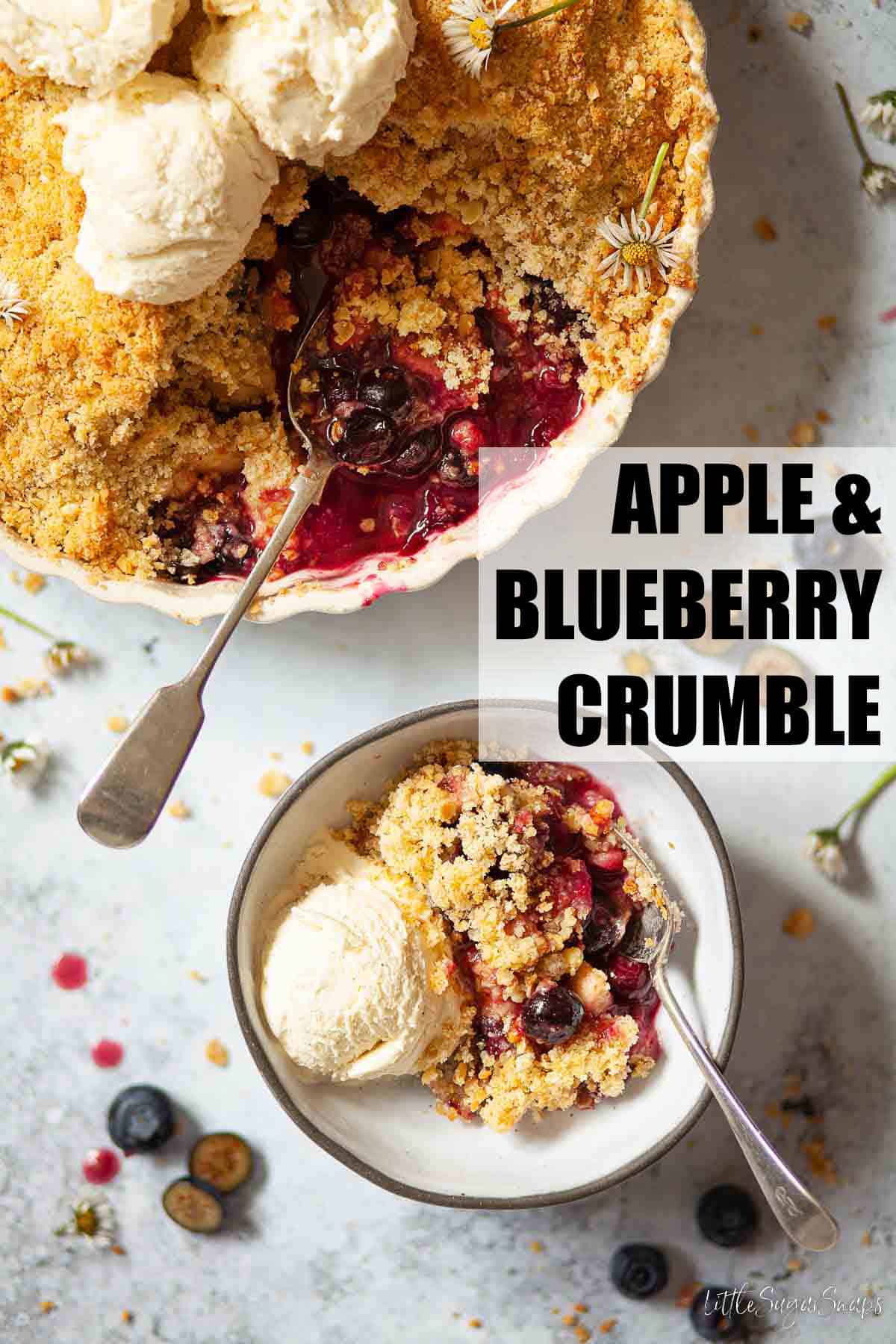 Apple and Blueberry Crumble - Little Sugar Snaps