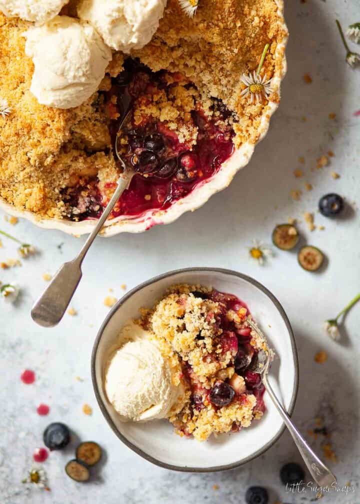 Apple and Blueberry Crumble - Little Sugar Snaps