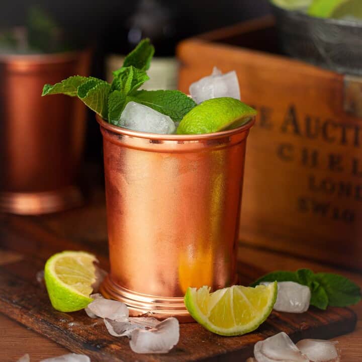 London Mule Cocktail with Gin and Ginger Beer - Little Sugar Snaps