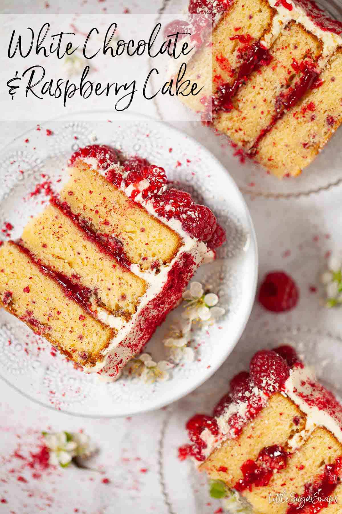 White Chocolate and Raspberry Cake - Little Sugar Snaps