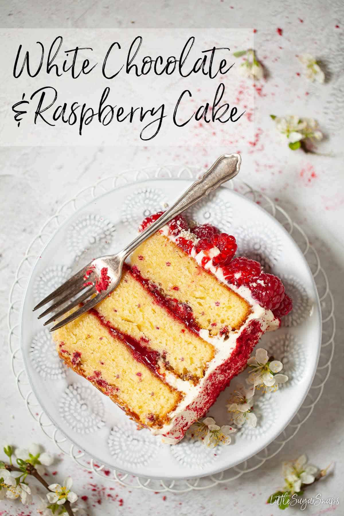 White Chocolate and Raspberry Cake - Little Sugar Snaps