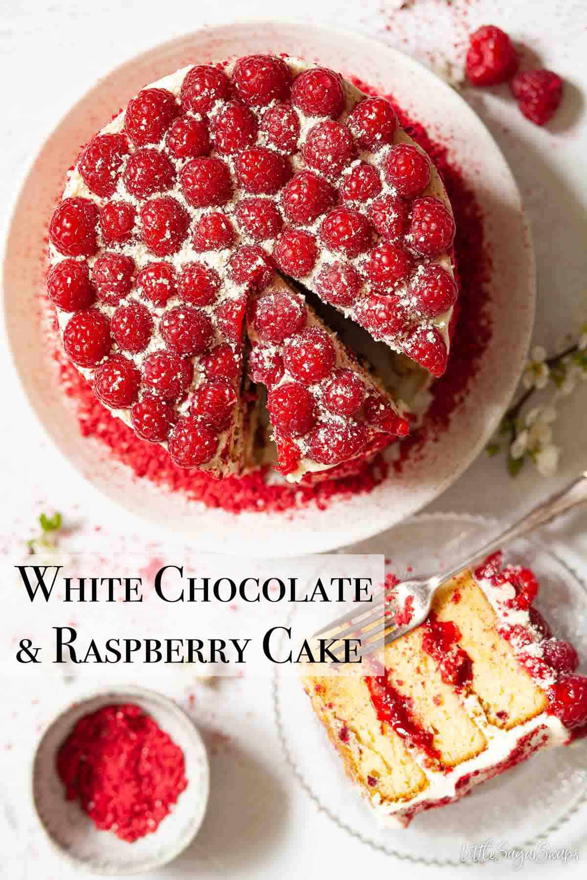 White Chocolate and Raspberry Cake - Little Sugar Snaps