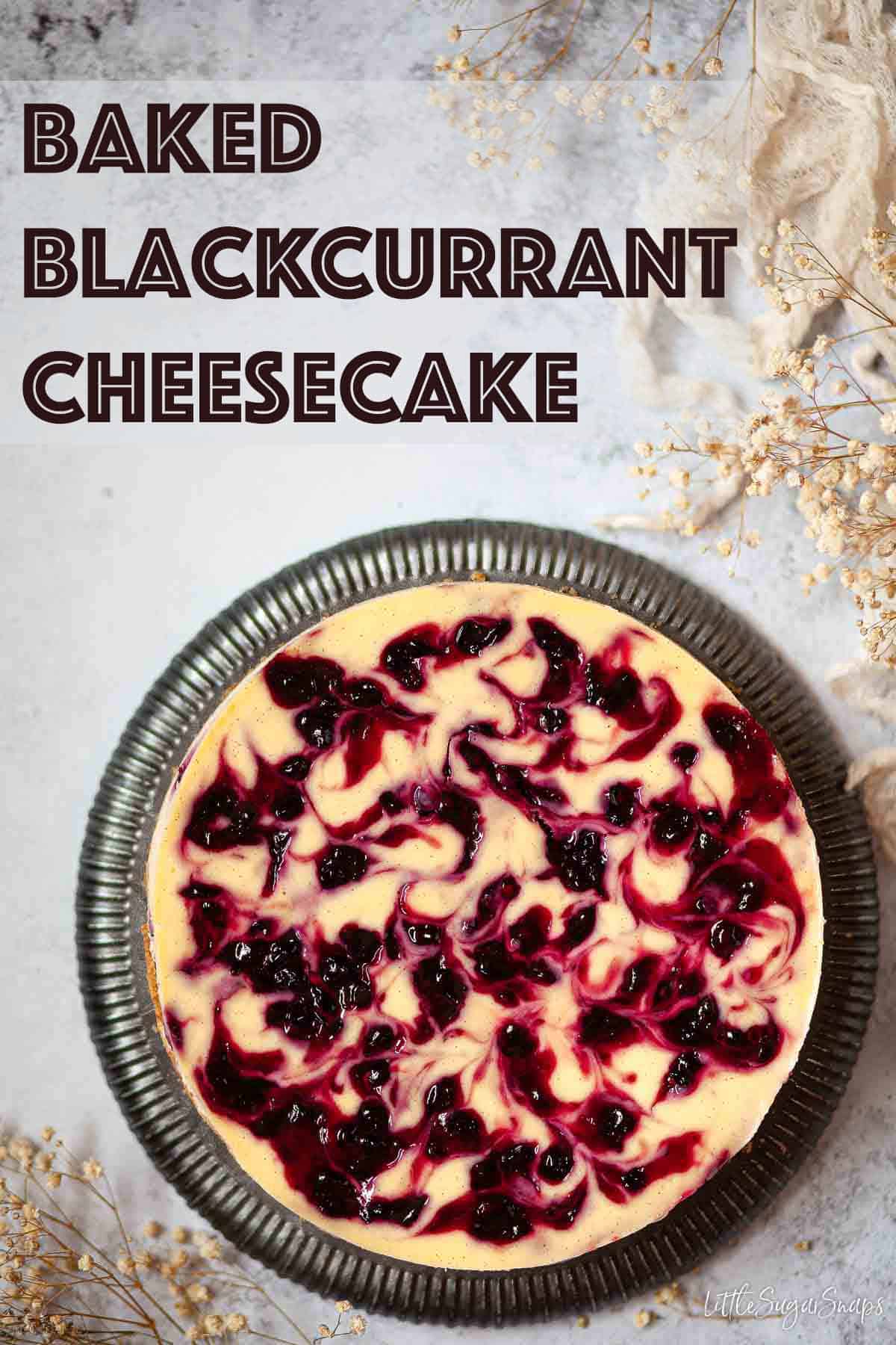 Blackcurrant Cheesecake - Little Sugar Snaps