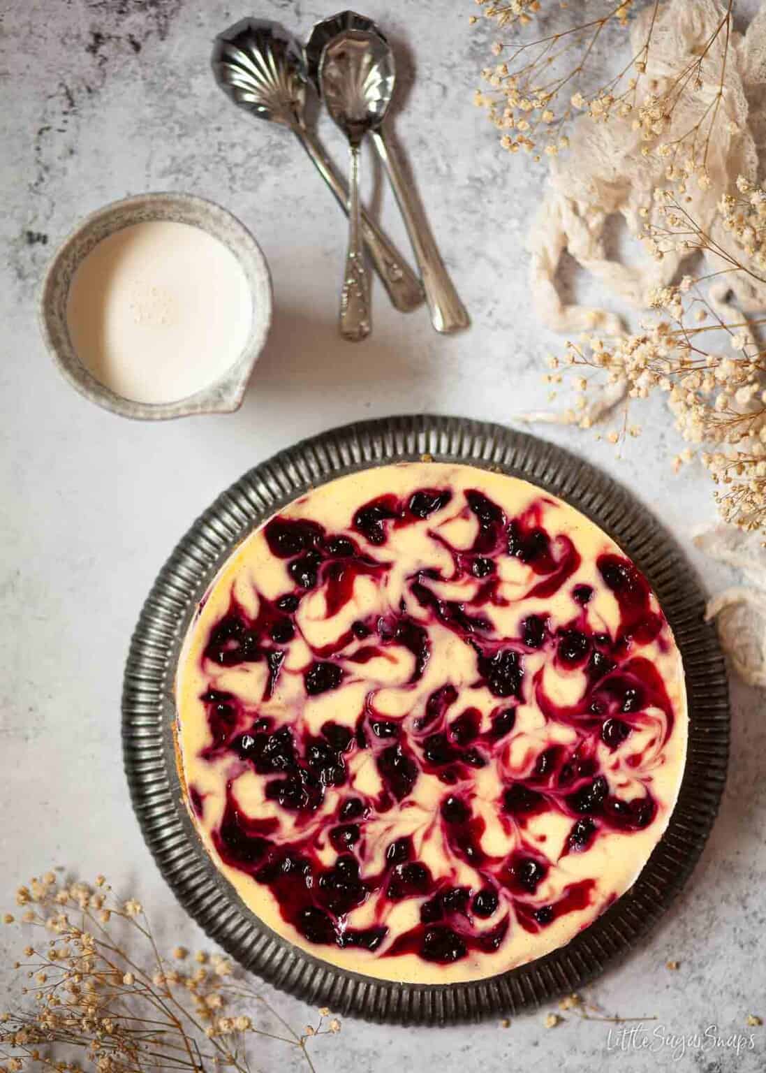 Blackcurrant Cheesecake - Little Sugar Snaps