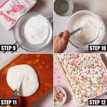 Old School Sponge Cake (glacé icing, sprinkles, great with custard ...