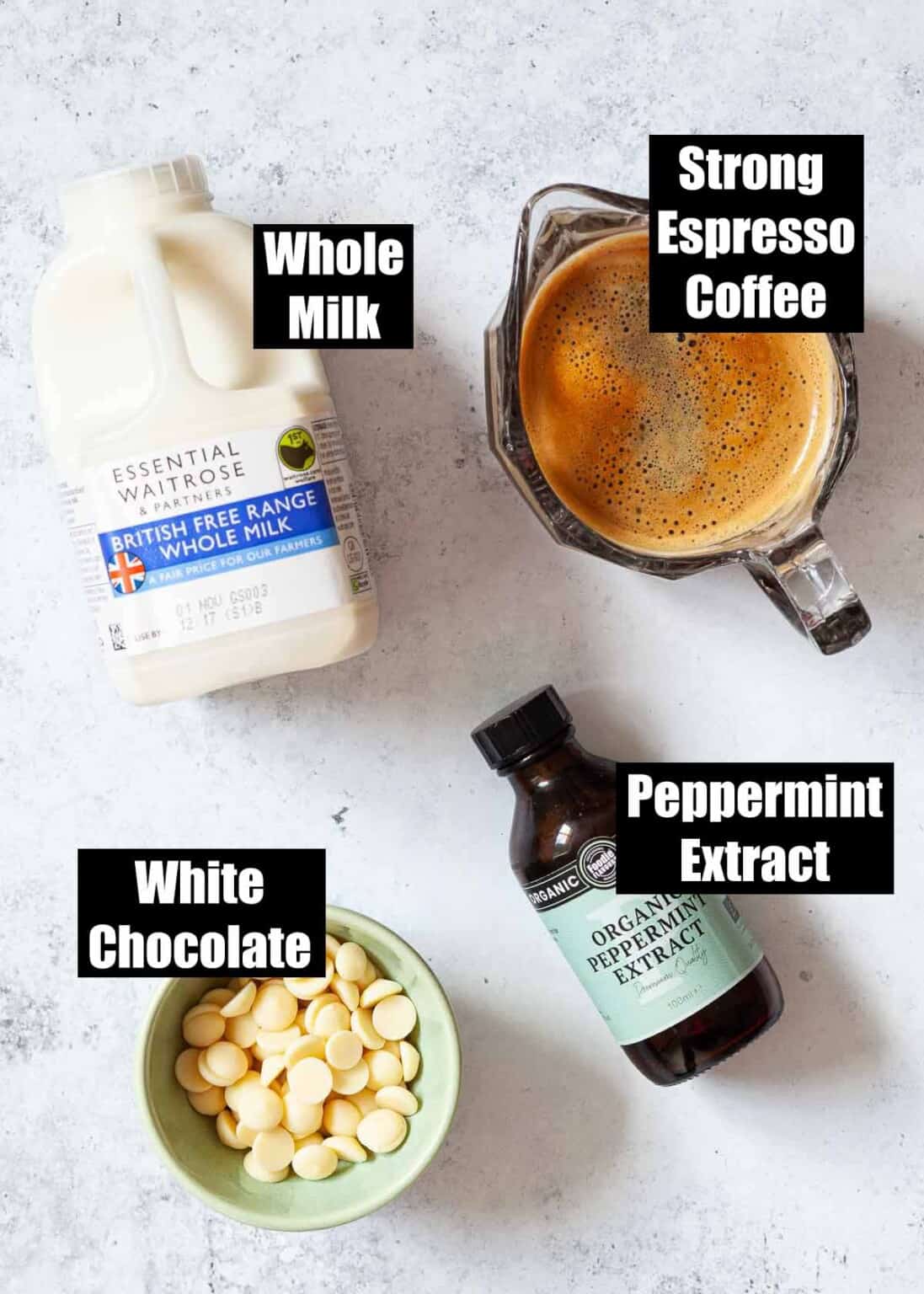 Minty Mocha - Peppermint Coffee with White Chocolate - Little Sugar Snaps