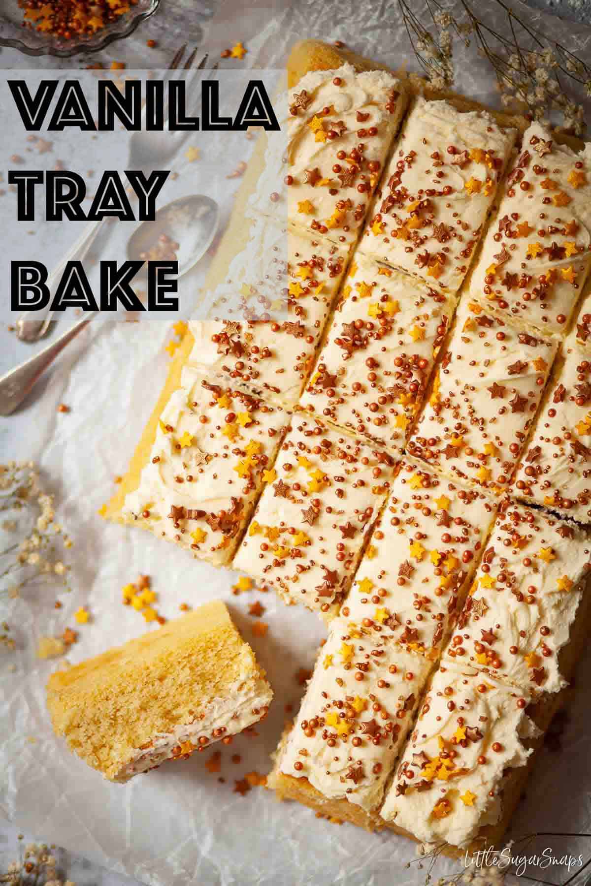 Vanilla Tray Bake - Little Sugar Snaps