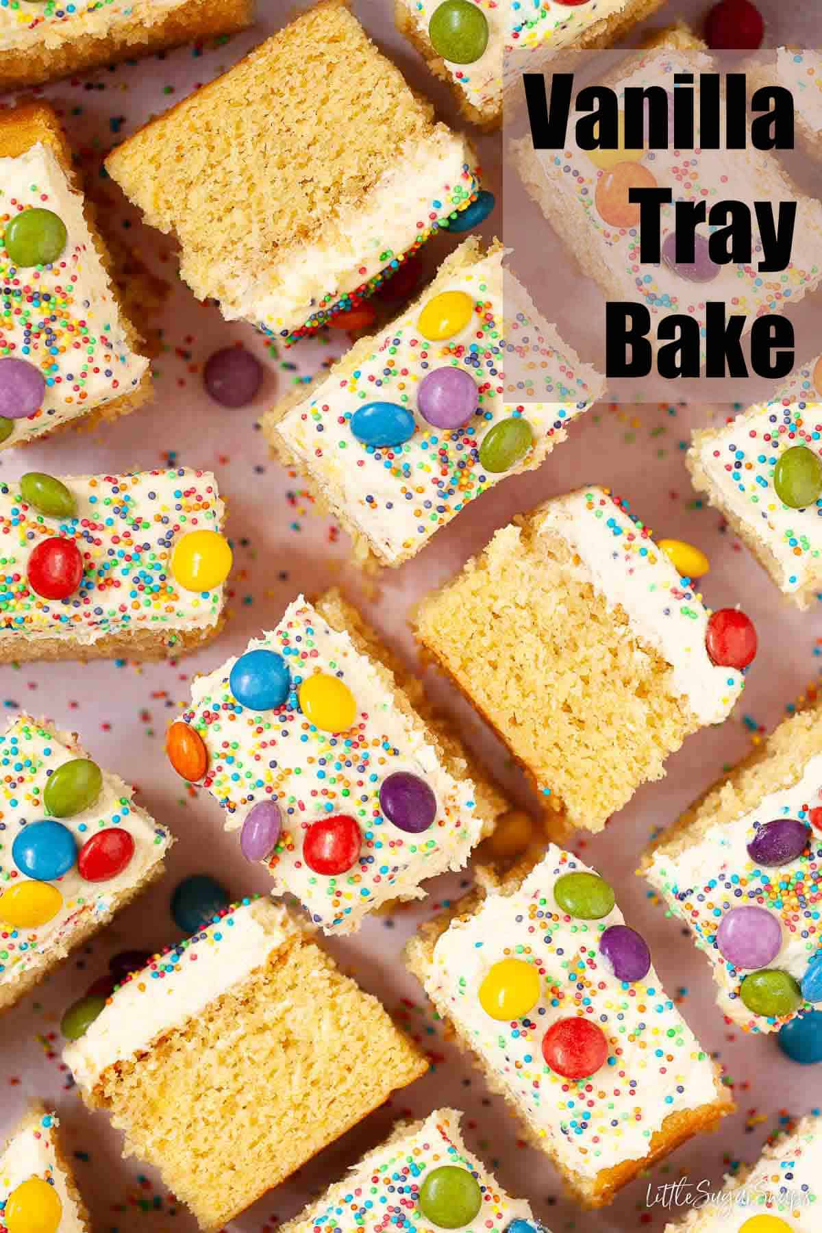 Vanilla Tray Bake - Little Sugar Snaps