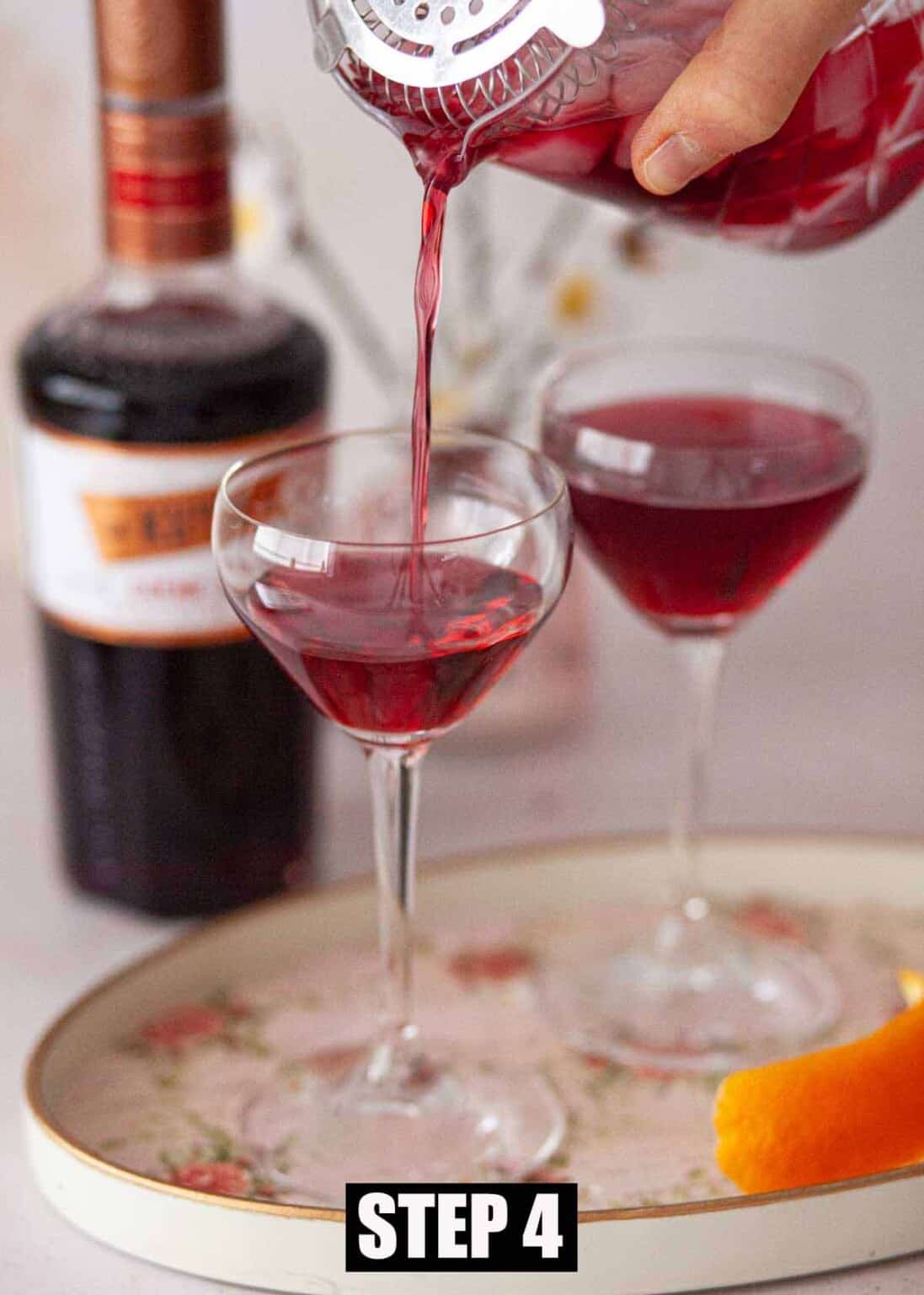 Creme de Cassis Cocktail - The Parisian Cocktail - Little Sugar Snaps