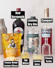 Negroni Sour (Gin and Campari Sour) - Little Sugar Snaps