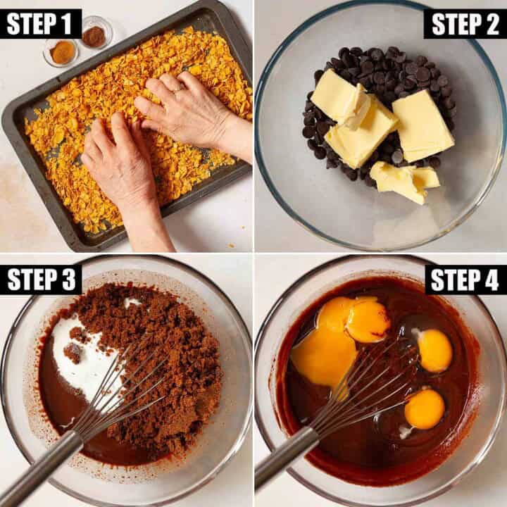 Caramel Cornflake Brownies - Little Sugar Snaps
