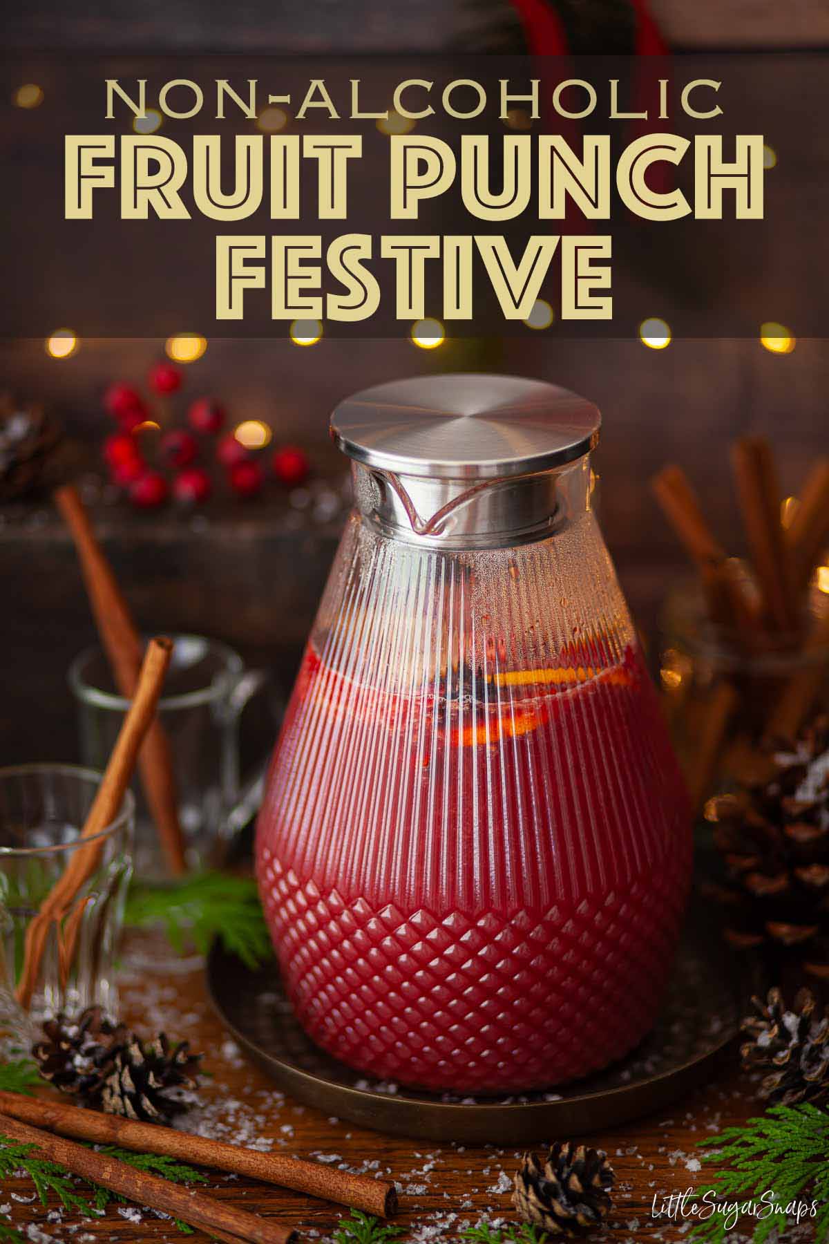 Festive Non-Alcoholic Punch - Little Sugar Snaps