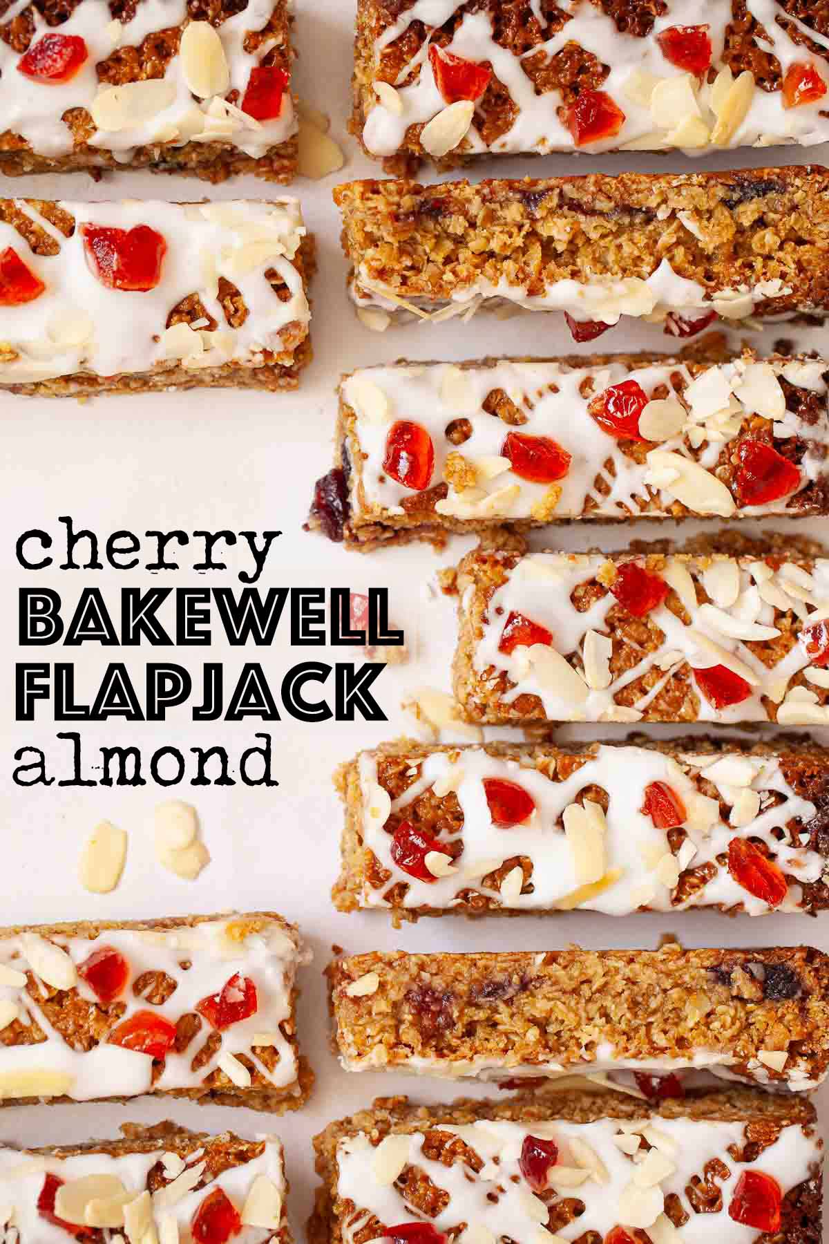 Cherry Bakewell Flapjack - Little Sugar Snaps