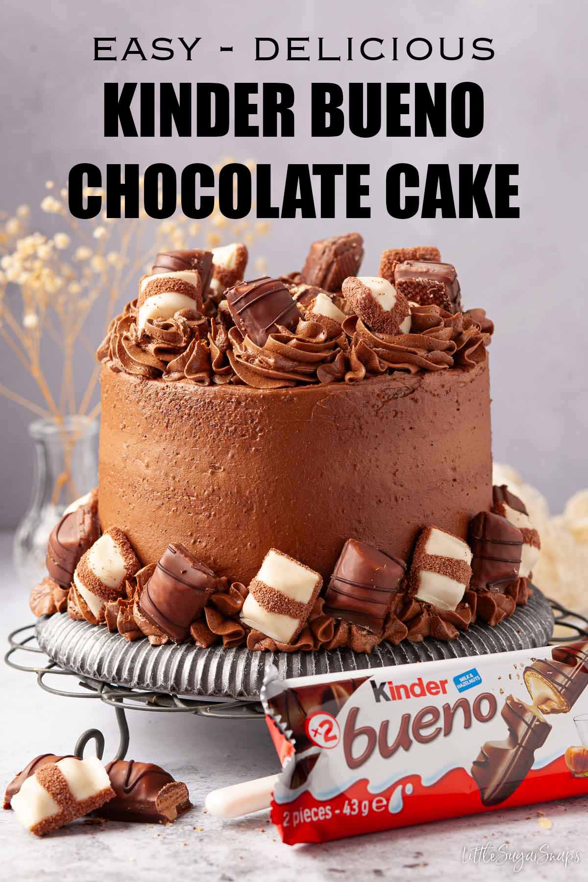 Kinder Bueno Cake - Little Sugar Snaps