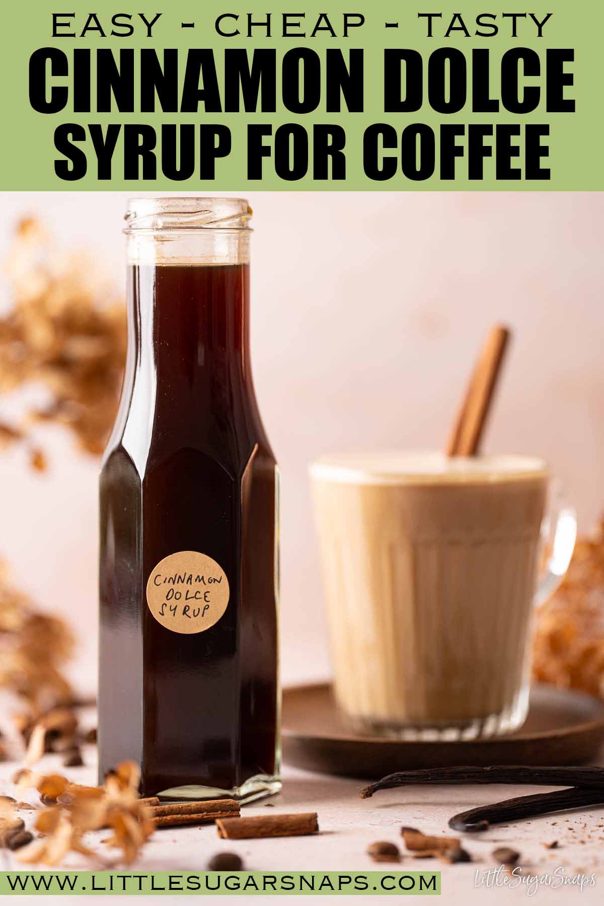 Cinnamon Dolce Syrup (Starbucks-style coffee syrup, vanilla & brown ...